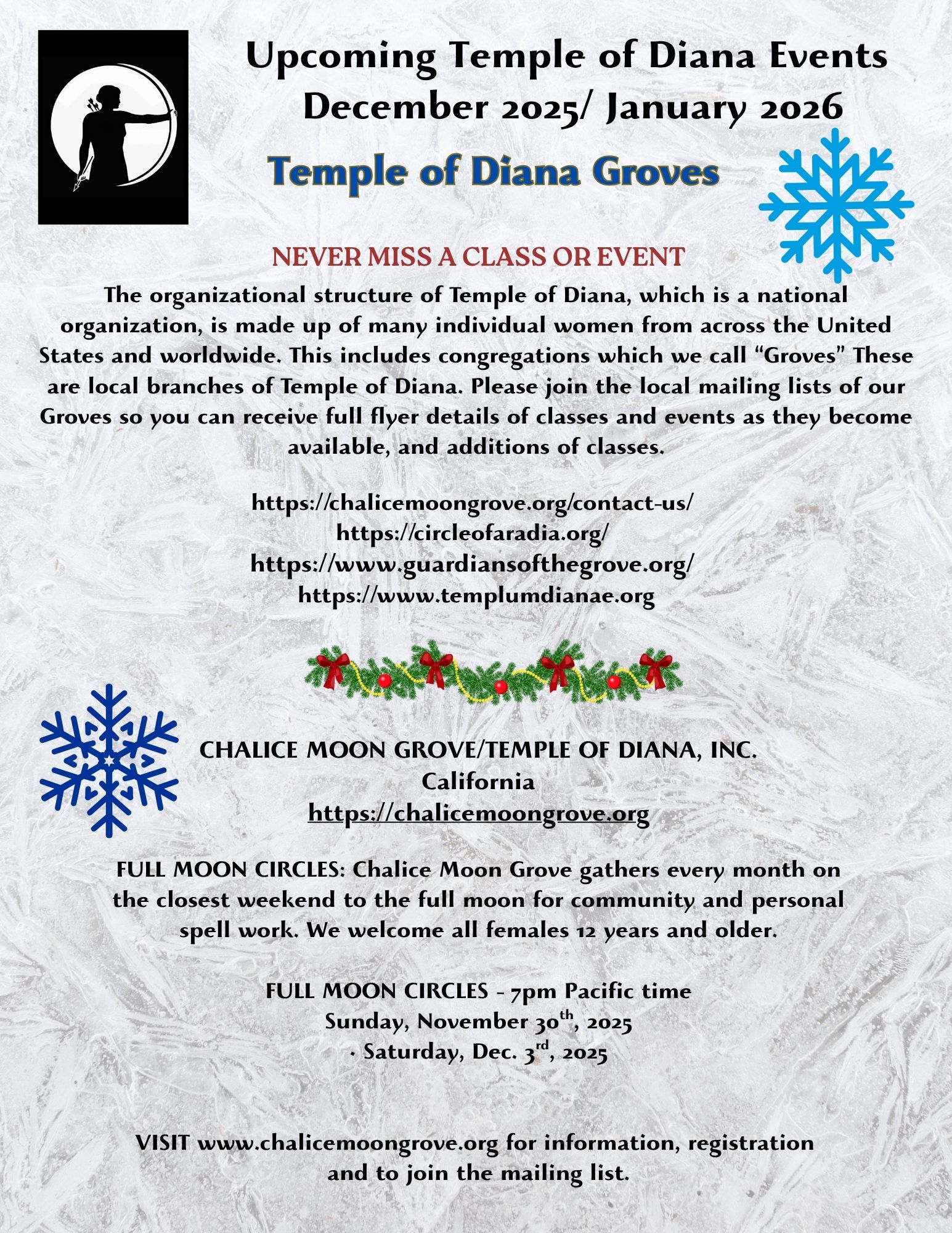 Circle of Aradia Calendar – Circle of Aradia: Serving Amazons, Goddess ...